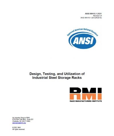 Rack Codes & Standards Archives - Page 2 of 8 - RMI Safety