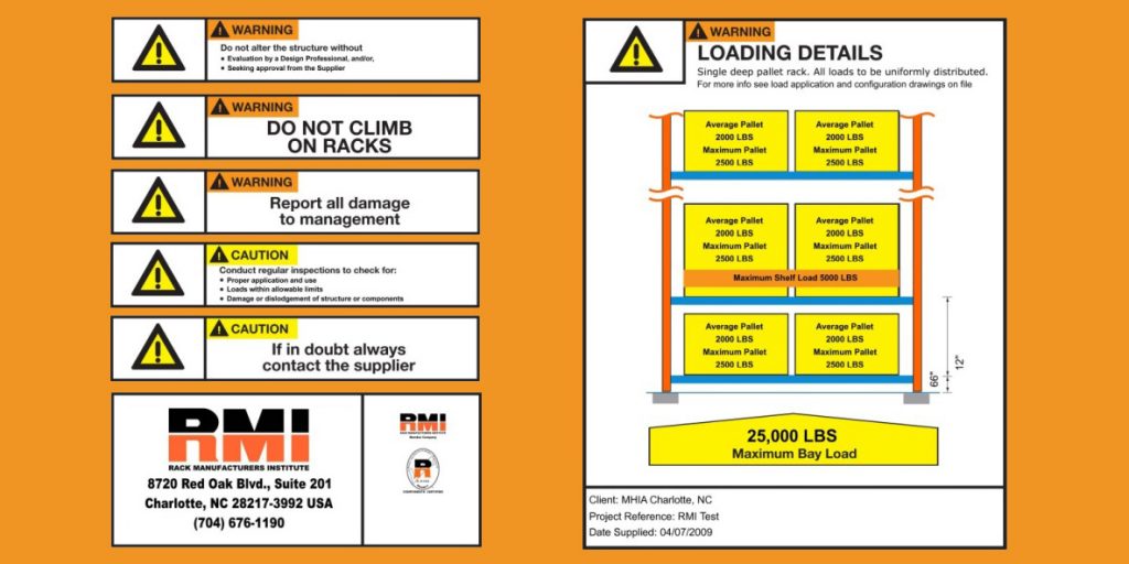 Why Load Capacity Plaques Are Important To Racking System Safety